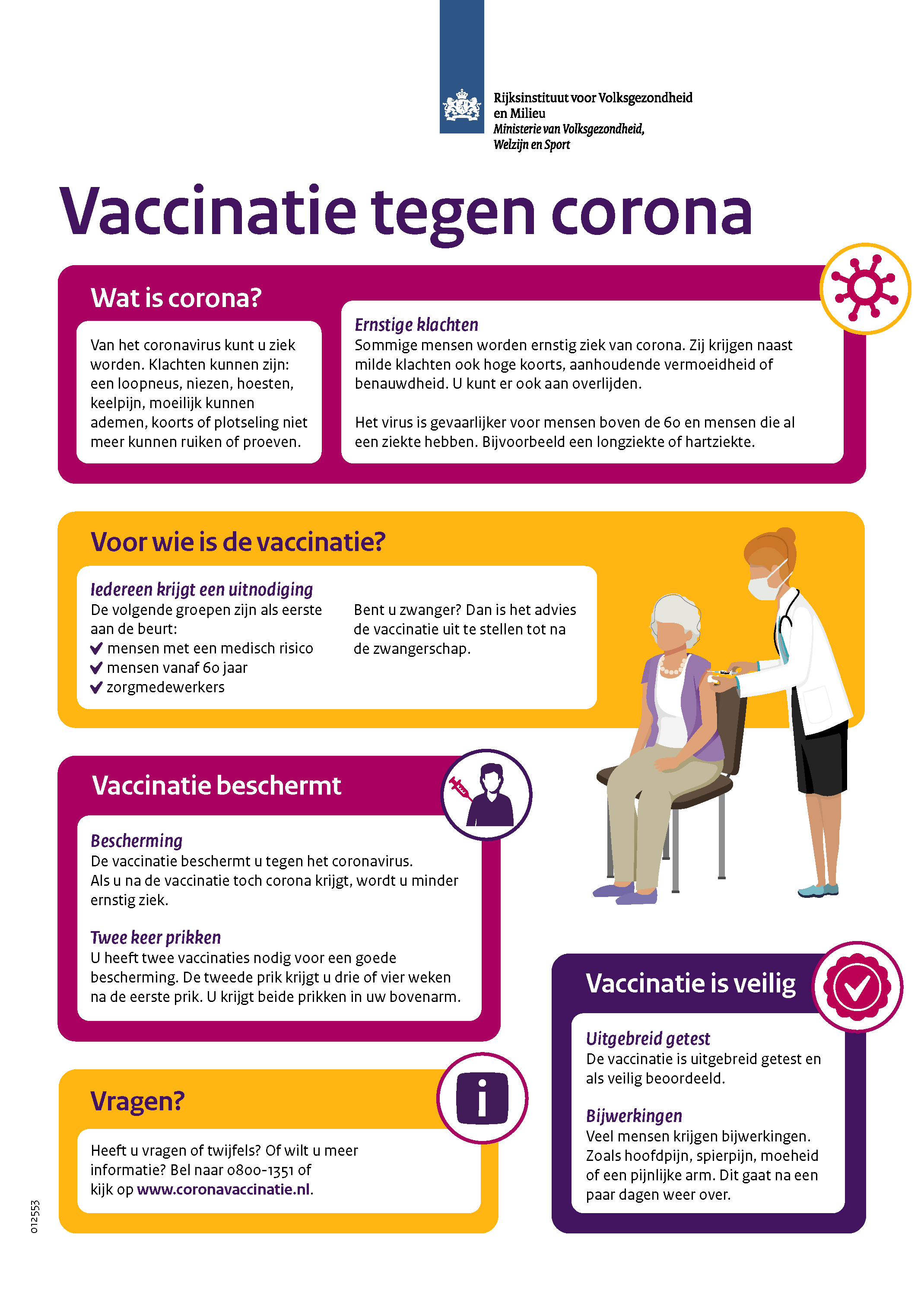 Informatie over COVID-19 vaccinatie